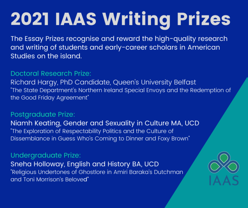 Announcement: Winners of the 2021 IAAS Writing Prizes | Irish ...